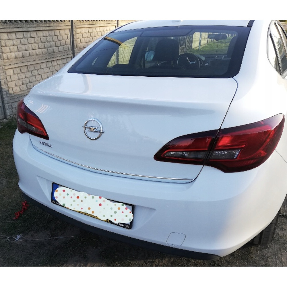 Opel ASTRA J Sedan - CHROME Rear Strip Trunk Tuning Lid 3M Boot
