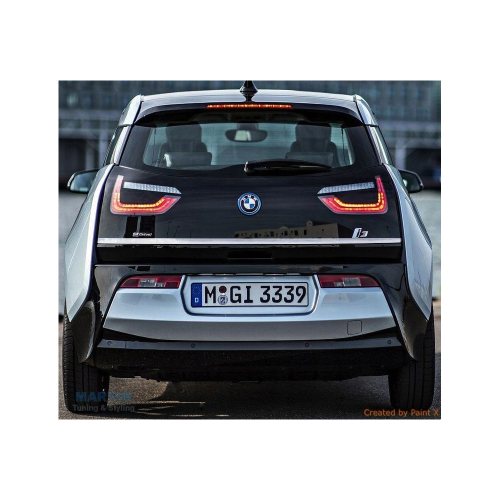 BMW i3 I01 2013 - CHROME Rear Strip Trunk Tuning Lid 3M Boot