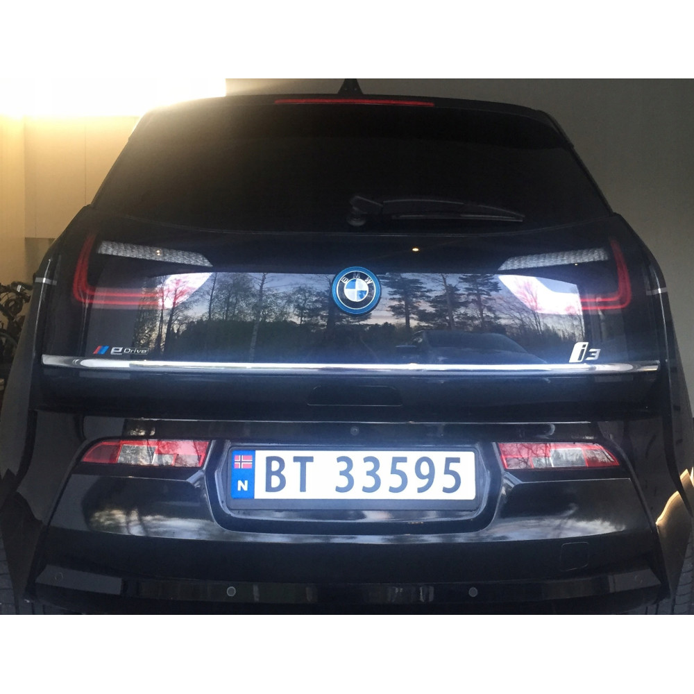 BMW i3 I01 2013 - CHROME Rear Strip Trunk Tuning Lid 3M Boot