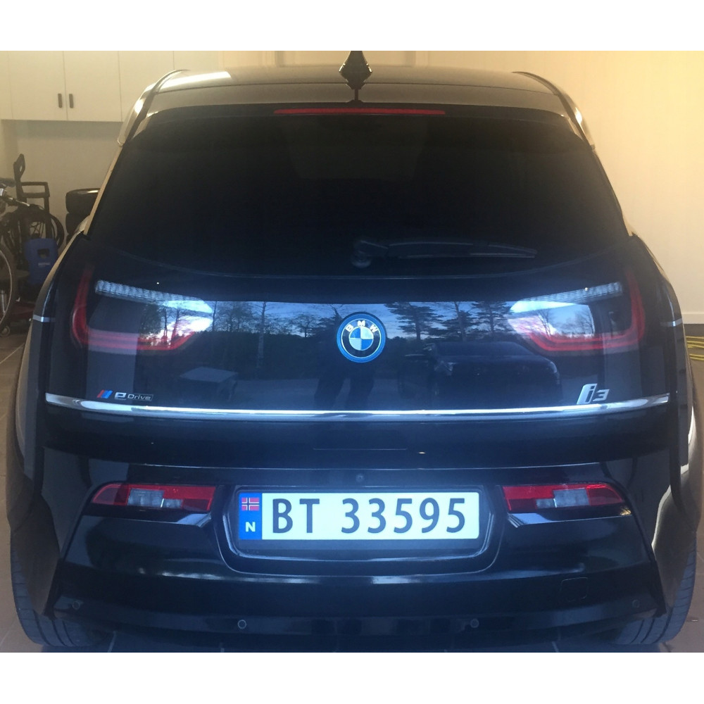 BMW i3 I01 2013 - CHROME Rear Strip Trunk Tuning Lid 3M Boot