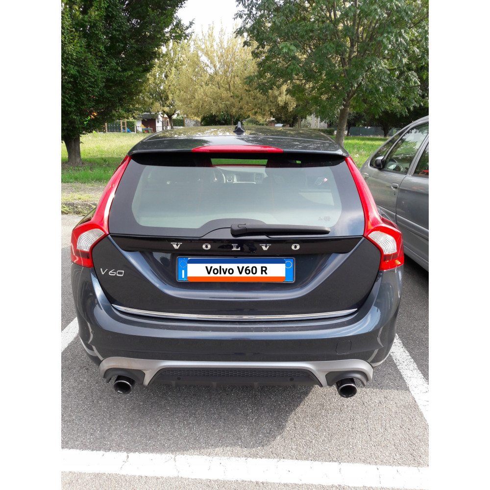 VOLVO V60 - CHROME Rear Strip Trunk Tuning Lid 3M Boot