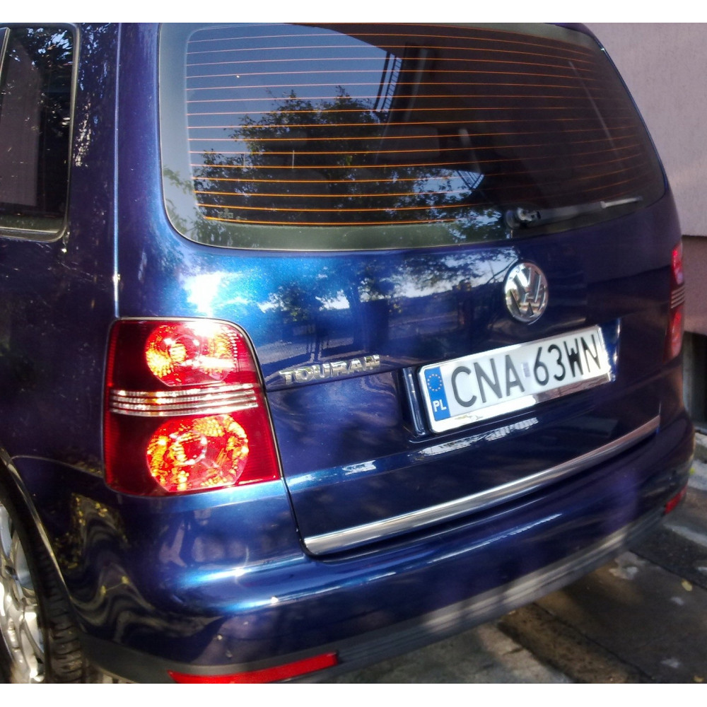 VW TOURAN 1T1 1T2 - CHROME Rear Strip Trunk Tuning Lid 3M Boot