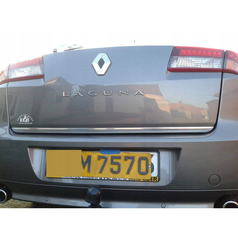 Renault LAGUNA III HB - CHROME Rear Strip Trunk Tuning Lid 3M Boot