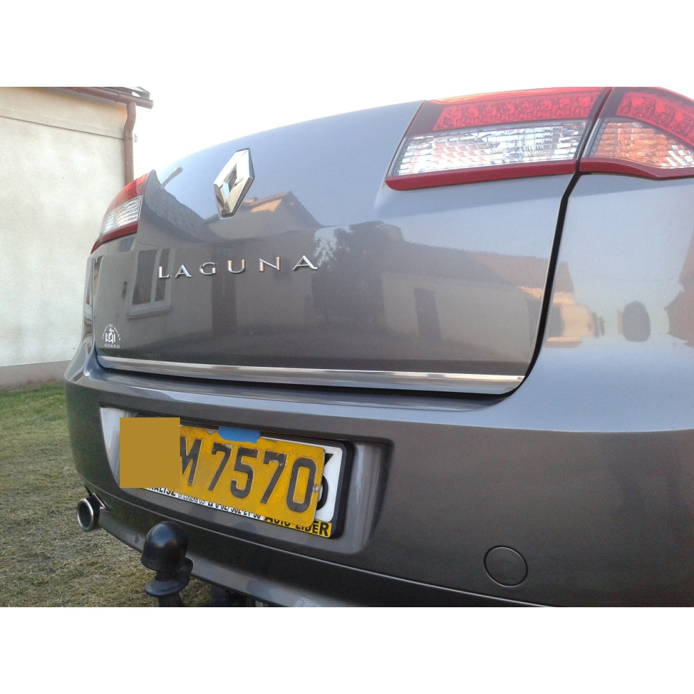 Renault LAGUNA III HB - CHROME Rear Strip Trunk Tuning Lid 3M Boot