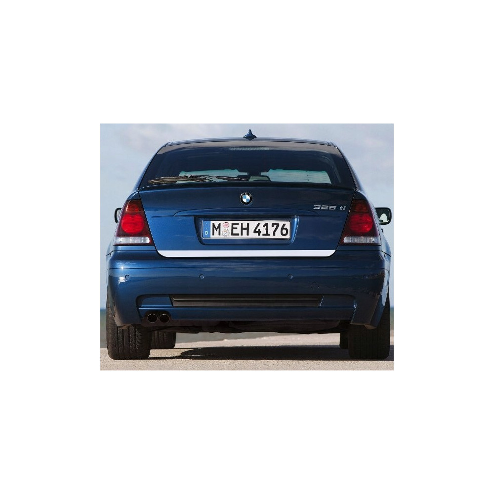 BMW 3 E46 Compact 4cm - CHROME Rear Strip Trunk Tuning Lid 3M Boot