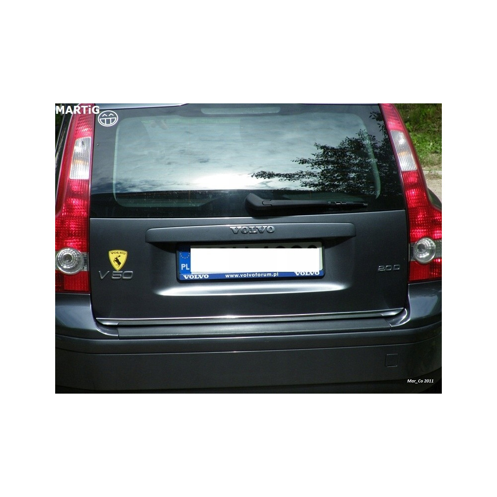 Volvo V50 - CHROME Rear Strip Trunk Tuning Lid 3M Boot