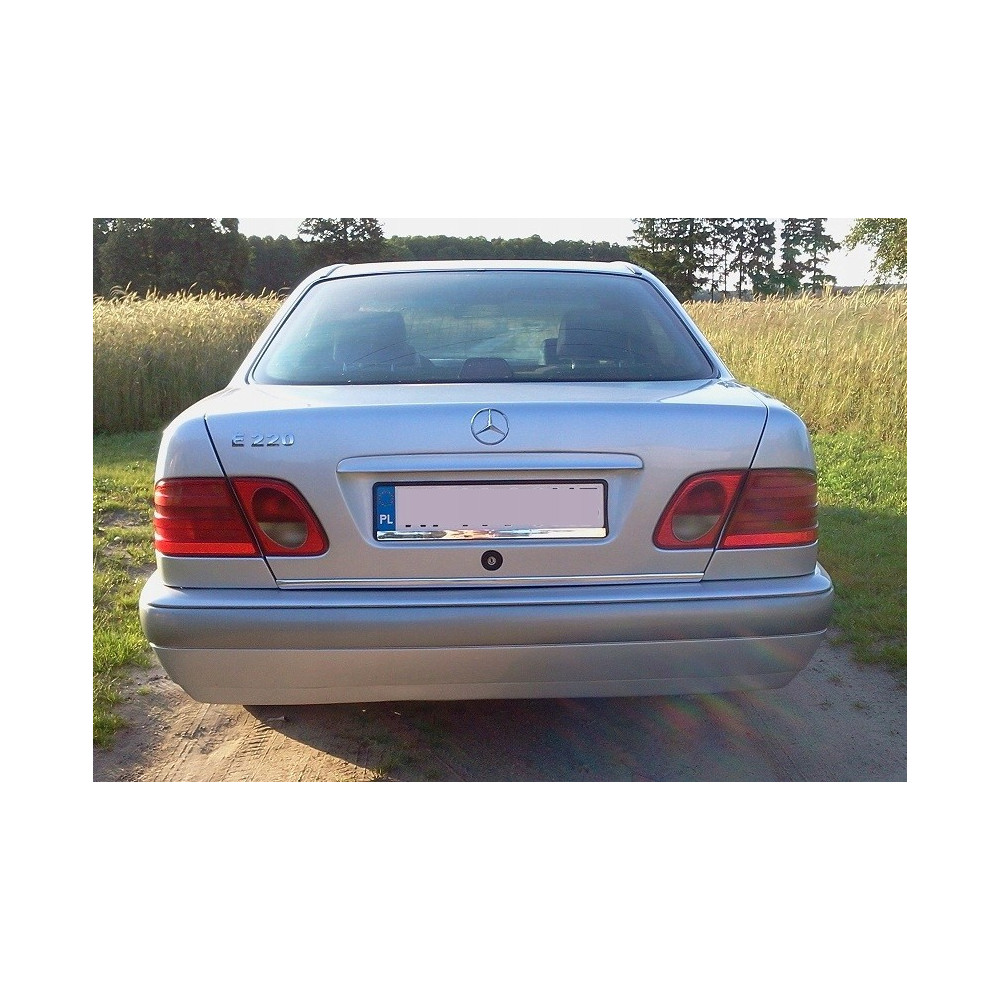 Mercedes E Klasa W210 Sedan - CHROME Rear Strip Trunk Tuning Lid 3M Boot