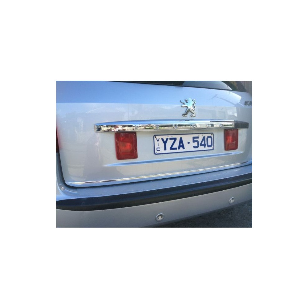 Peugeot 407 SW - CHROME Rear Strip Trunk Tuning Lid 3M Boot