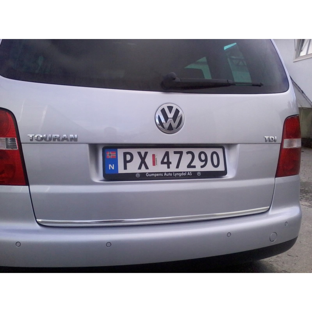 VW TOURAN 1T1 1T2 - CHROME Rear Strip Trunk Tuning Lid 3M Boot