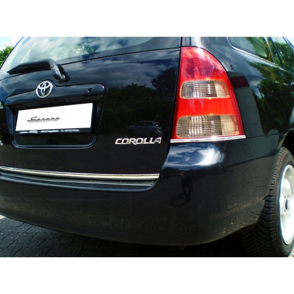TOYOTA COROLLA E12 Kombi - CHROME Rear Strip Trunk Tuning Lid 3M Boot