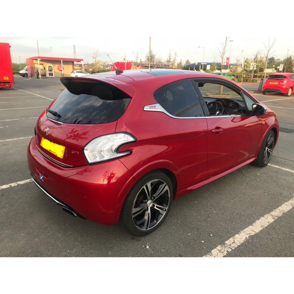 PEUGEOT 208 - CHROME Rear Strip Trunk Tuning Lid 3M Boot