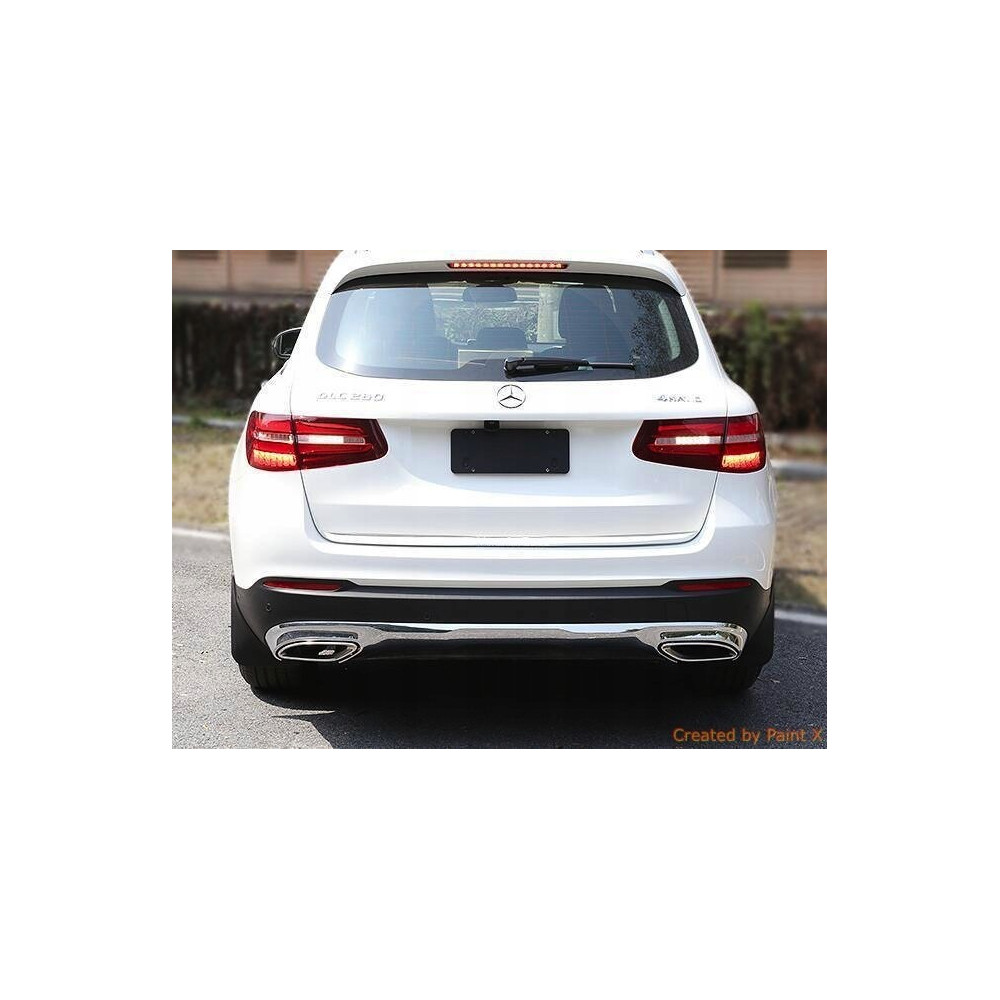 Mercedes GLC Coupe - CHROME Rear Strip Trunk Tuning Lid 3M Boot