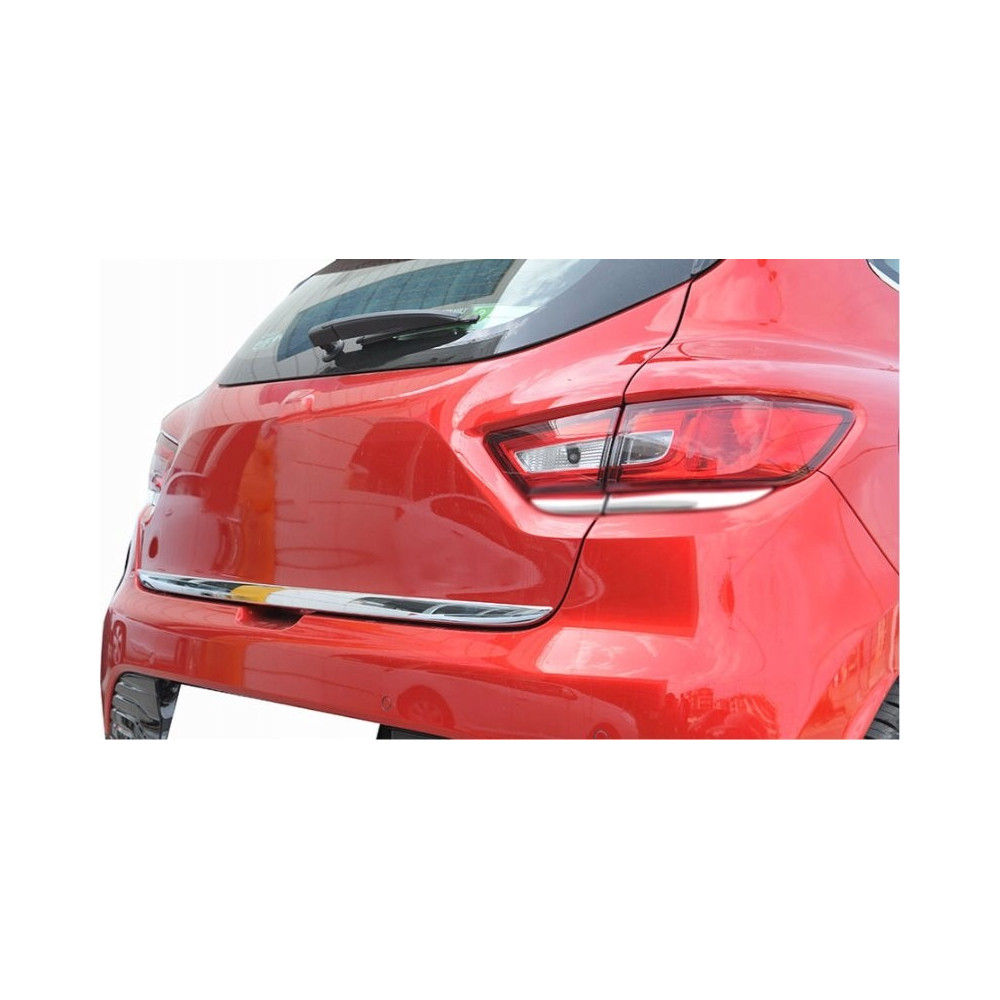 Renault CLIO IV HB - CHROME Rear Strip Trunk Tuning Lid 3M Boot